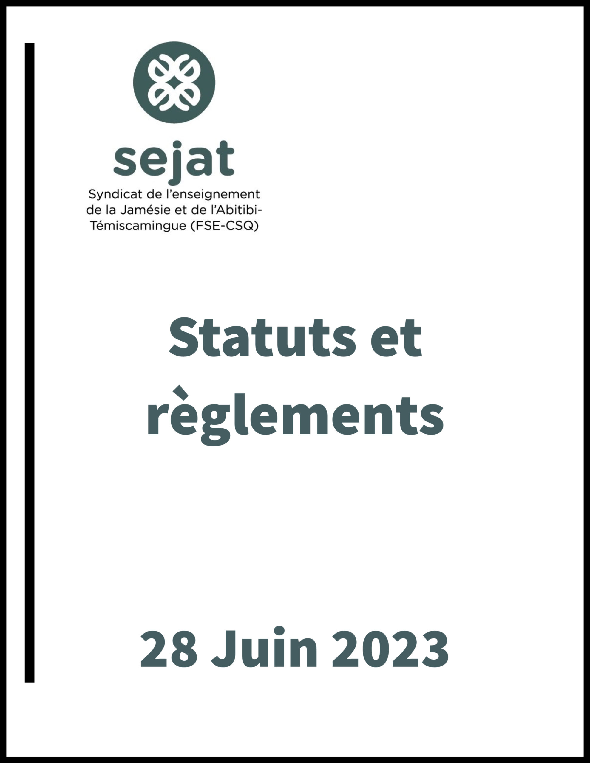 Statuts | Syndicat de l'enseignement de l'Ungava et de l'Abitibi ...